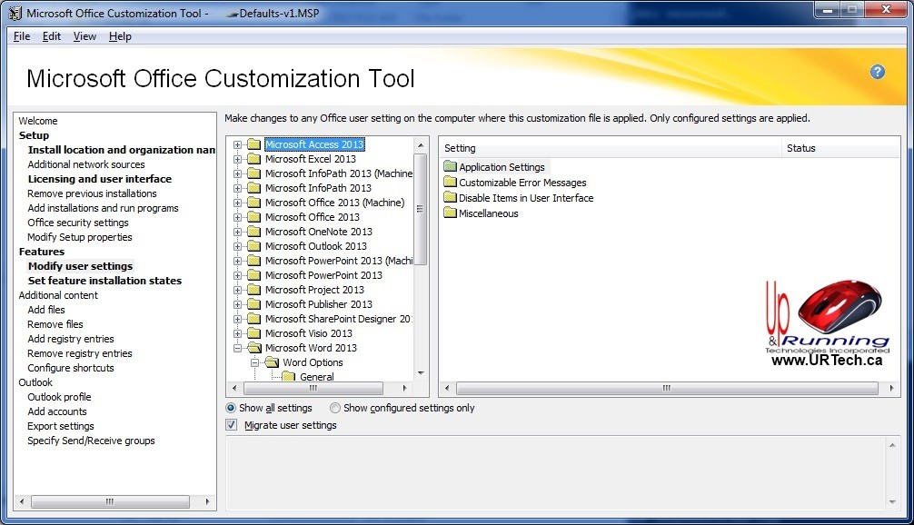 SOLVED: How to Customize Office 2013 Corporate Installs - Up & Running ...