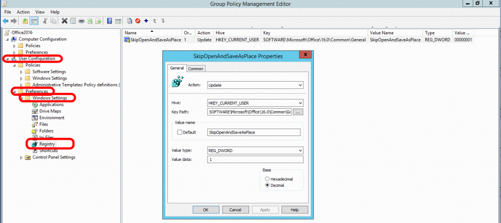 SOLVED: Script and GPO To Disable Backstage When Saving In Office 2016 ...