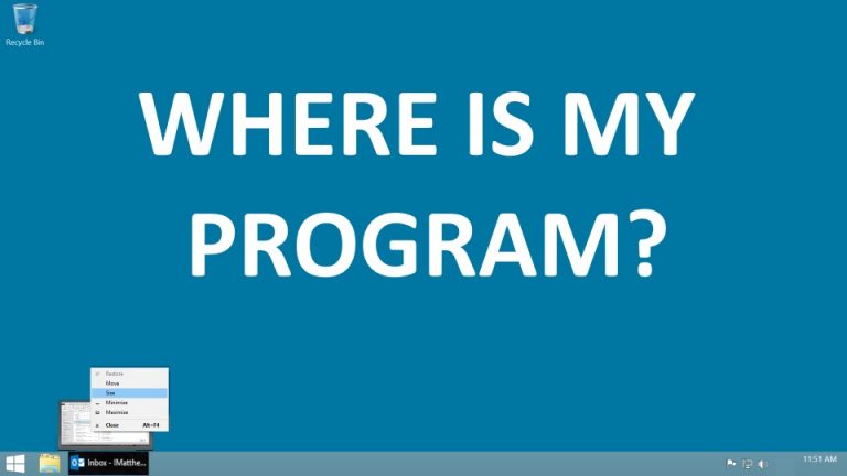SOLVED: Program Appears On The Task Bar But Not On The Screen - Up ...