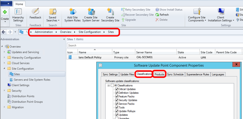 SOLVED: How To Change PRODUCTS AND CLASSIFICATIONS for Windows Updates ...