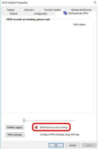 SOLVED: Dell EqualLogic Host Connection Management Service Will Not ...