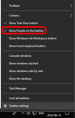 SOLVED: Remove PEOPLE Icon From Windows 10 Taskbar GPO, Registry Entry ...