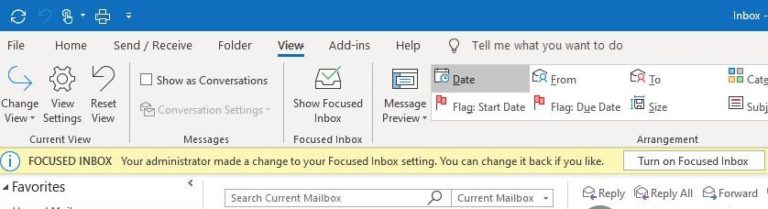 SOLVED: How To Disable Focused Inbox on Office 365 Outlook Using The GUI or PowerShell - Up ...