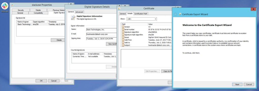 Solved How To Pull The Certificate From A Digitally Signed Application Up And Running Inc