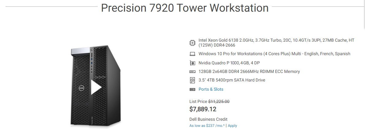 VIDEO: Dell Precision T7920 Unboxing, Disassembly, Installing Rear ...