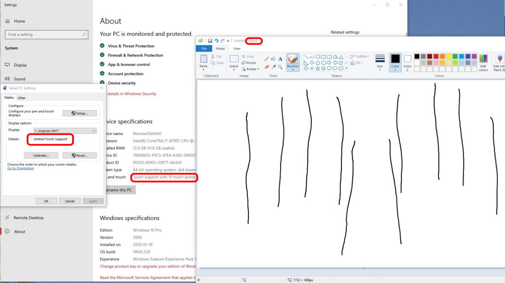 Solved Limited Touch Support Or Touching One Screen Moves Pointer On Second Touch Screen Up