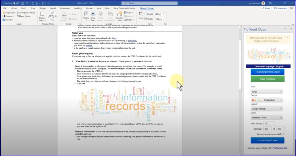 VIDEO: SOLVED: Create a Word Cloud of Your Most Used Words From a Word ...