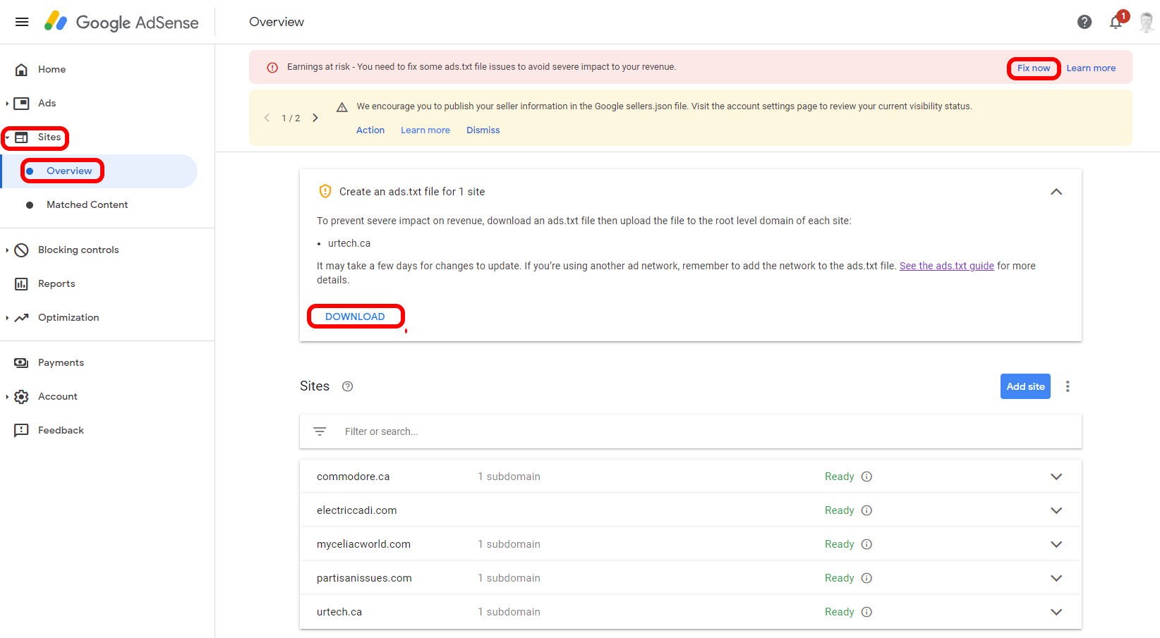 SOLVED How To Download Ads txt From Google AdSense When One Already