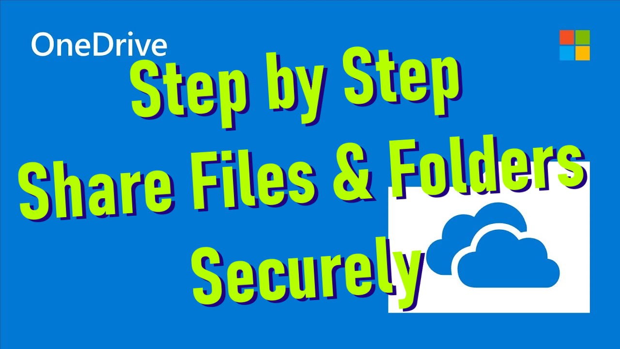 SOLVED: Step By Step Setup OneDrive To Share Files & Folders Securely ...