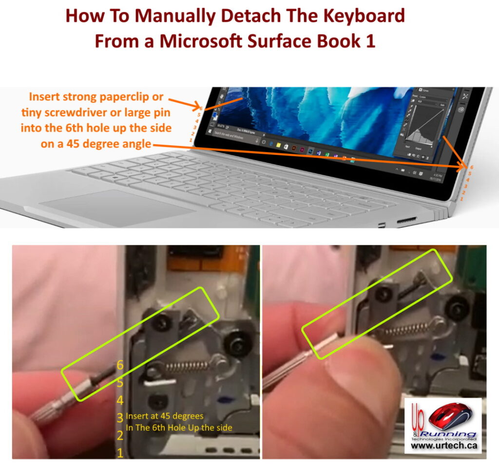 SOLVED: How To Manually Detach a Microsoft Surface Book 1 Keyboard - Up ...