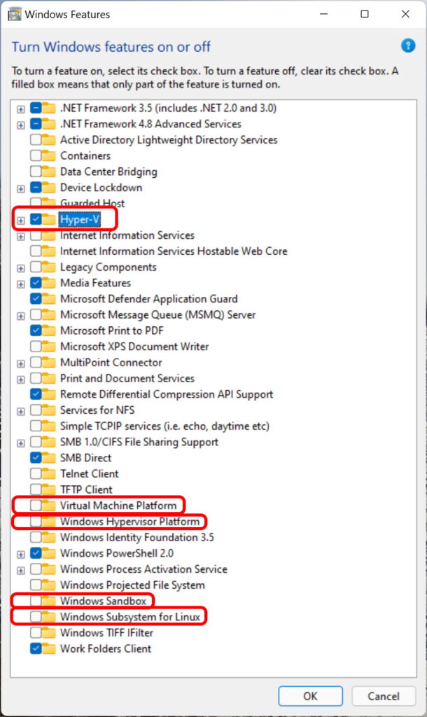 SOLVED: HyperV vs Virtual Machine Platform vs Windows Hypervisor Platform vs Windows Subsystem ...