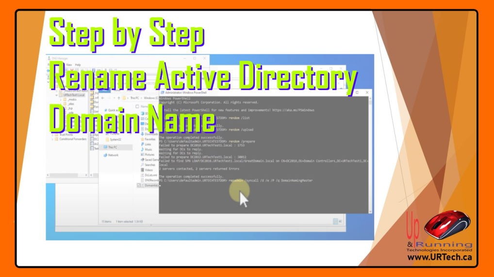 SOLVED: VIDEO: How To Rename an Active Directory Domain - Up & Running ...