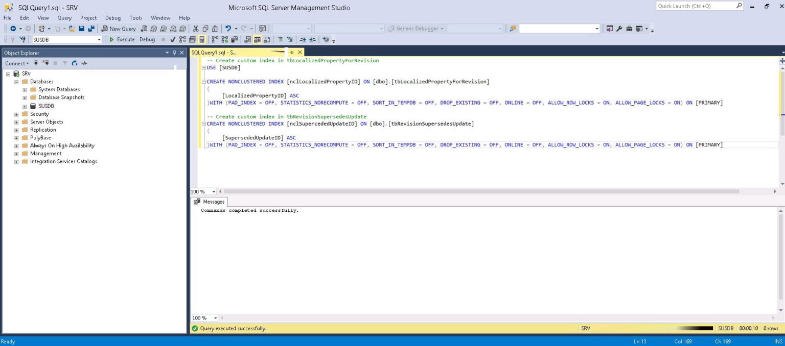 SOLVED: Easy SQL Commands To Clean Up WSUS Database Quickly – Up ...