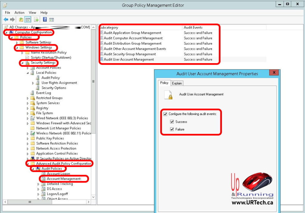SOLVED: How To Audit Changes To Active Directory - Up & Running Inc - Tech How To's
