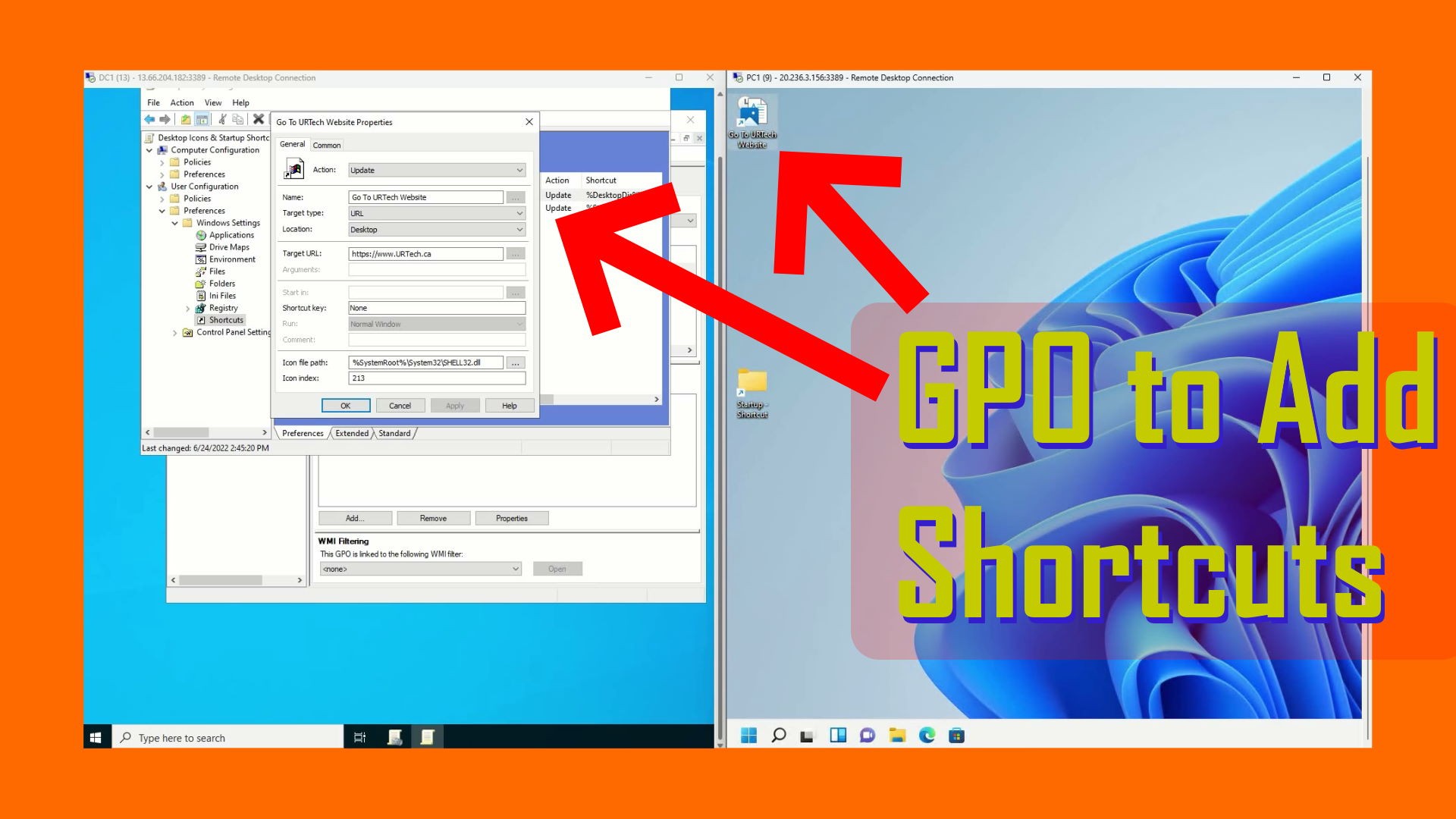 Create Desktop Shortcuts with GPO: Step-by-Step Video