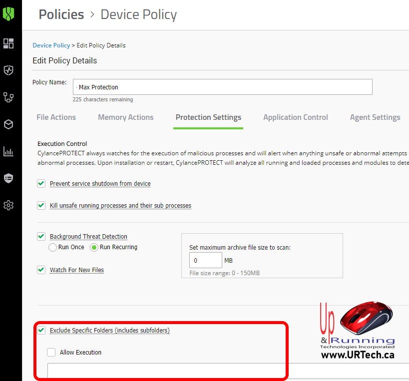 SOLVED: How To Whitelist Folders and Files Cylance - Up & Running Inc ...