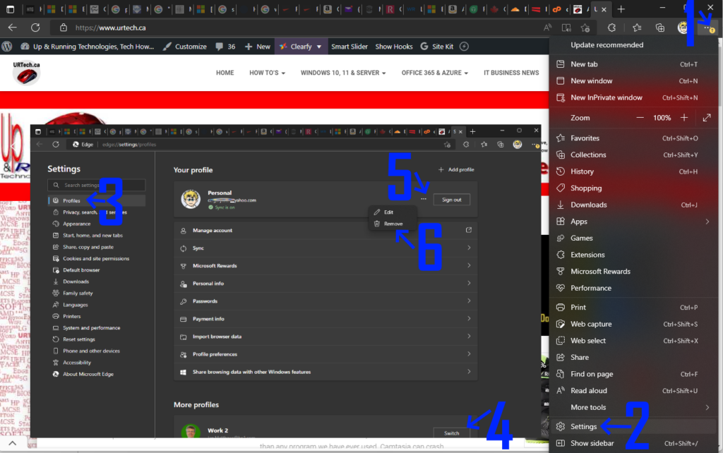 SOLVED How To Remove An MS Edge User Profile Up Running Inc Tech SOLVED How To Remove An MS Edge User Profile Up Running Inc Tech