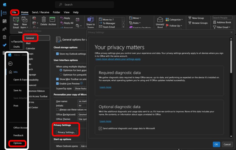 SOLVED: Microsoft Office Outlook Privacy Settings Explained - Up & Running Inc - Tech How To's