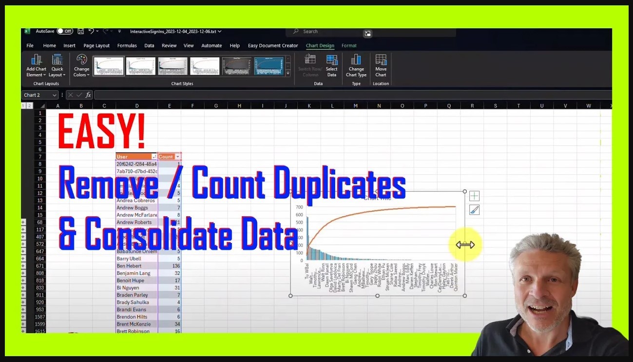 SOLVED: VIDEO: Count or Remove Duplicates & Consolidate Data in Excel ...