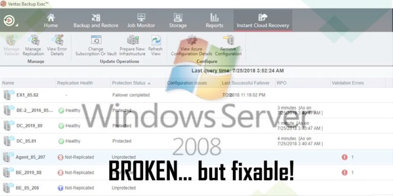 SOLVED: Fix Backup Exec Agent Won't Work On Server 2008 R2, SBS 2011 ...