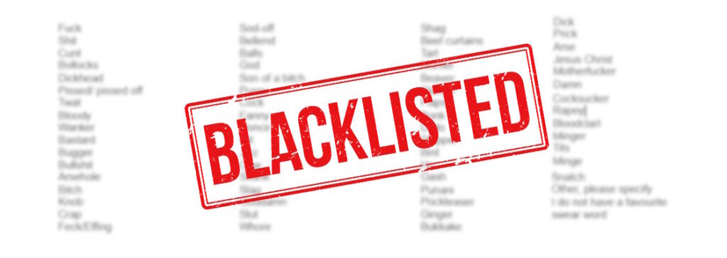 SOLVED: 1600 Word Black List Bad Words For Your Comment Filter - Up ...