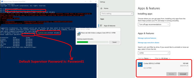Disable or Uninstall PaloAlto Cortex XDR Easily