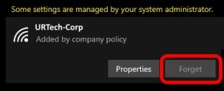 SOLVED: Why FORGET Network Button is Greyed Out - Up & Running Inc ...