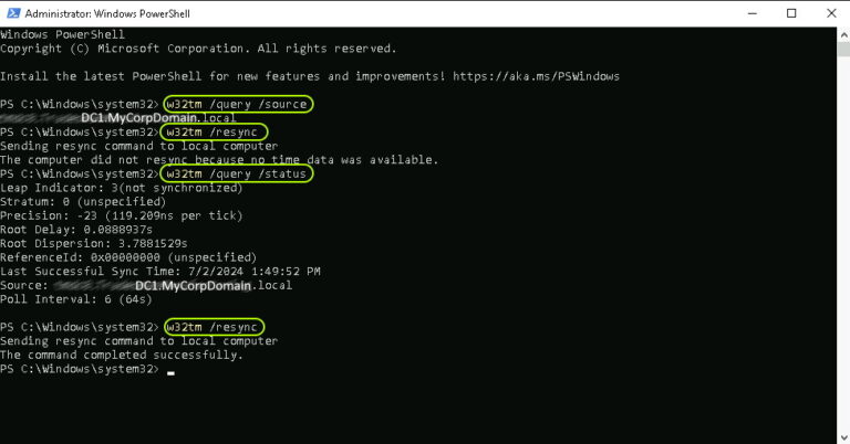 SOLVED: Where Domain Member Server is Getting Time & Other W32tm FAQ's - Up & Running Inc - Tech ...