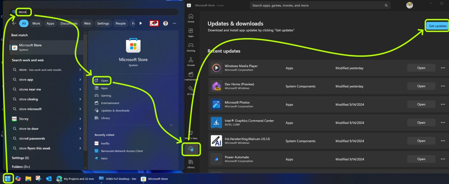 SOLVED: How To Update Apps Installed From the Microsoft Store - Up ...