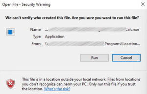 SOLVED: Stop "Open File - Security Warning This File is in a Location Outside of Your Local ...