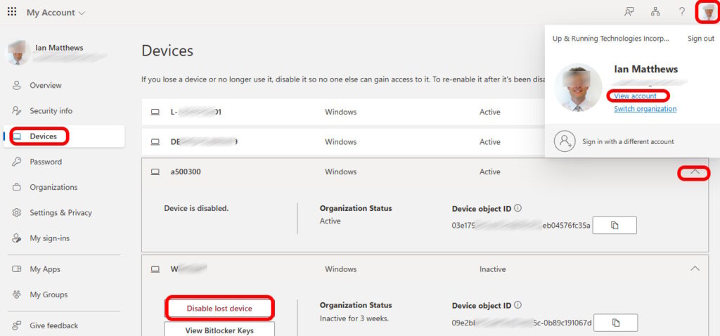 Enable a Device Disabled in M365 Quickly