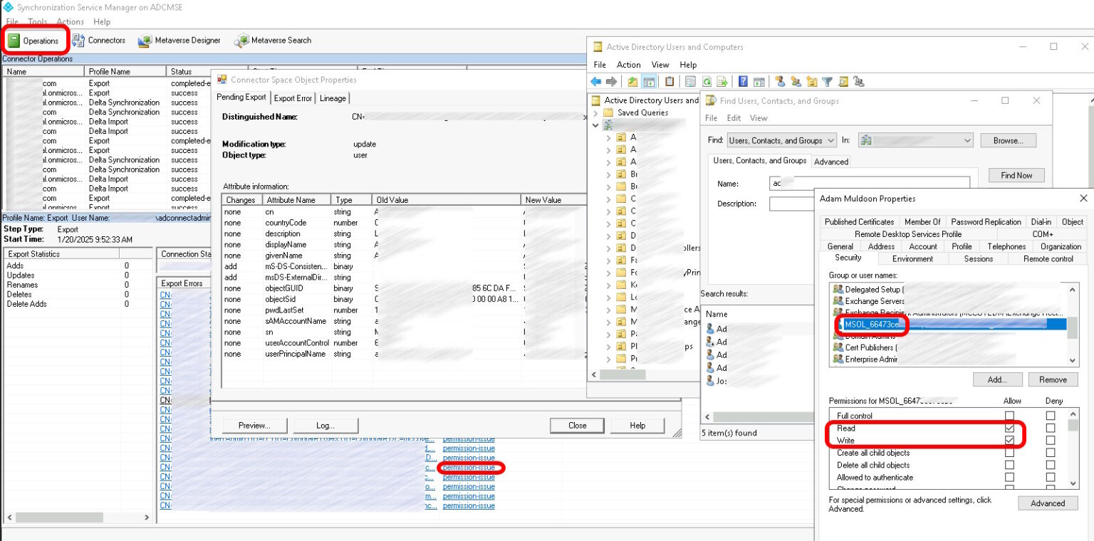 SOLVED: Azure Entra Connect Sync Error "Insufficient access rights to perform the operation ...