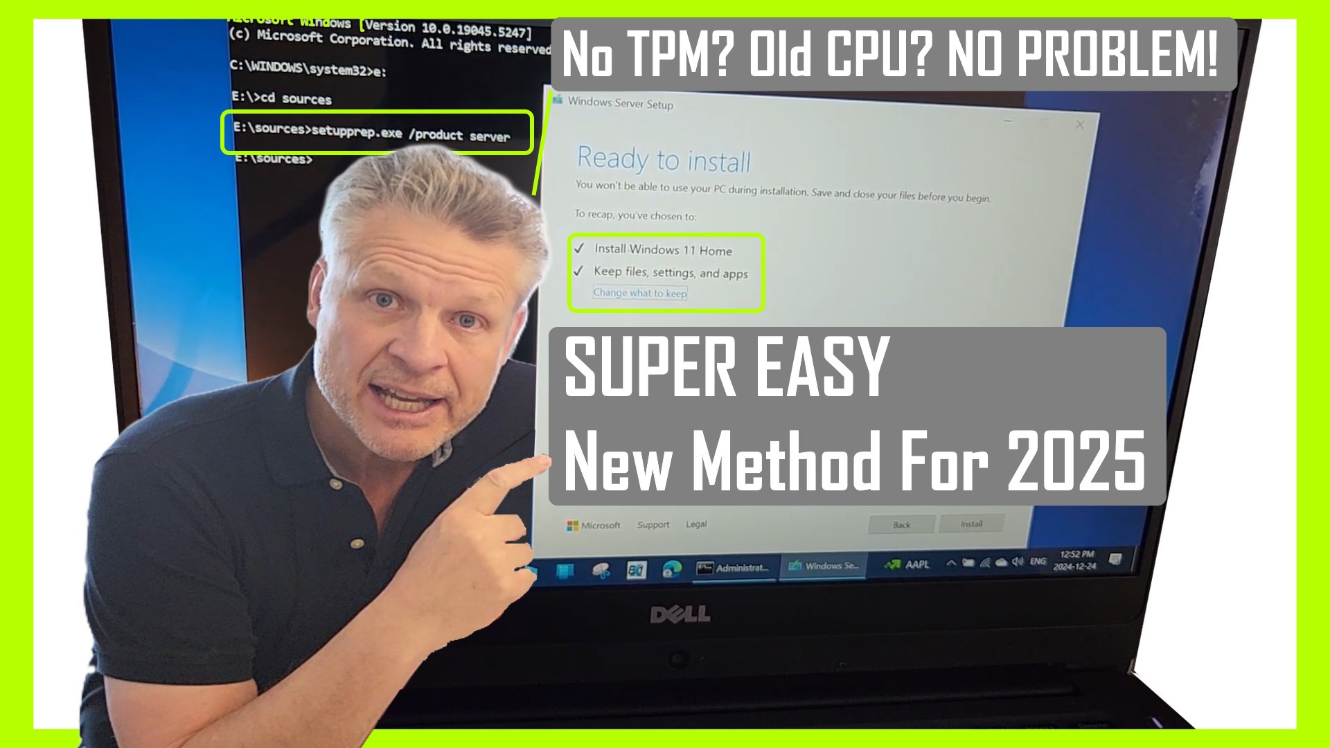SOLVED: VIDEO: Simple New Method To Upgrade To Windows 11 on Old Hardware No TPM - Up & Running ...