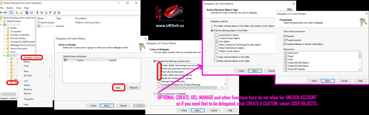 SOLVED: How to Delegate Rights to Help Desk Staff to Fully Manage Users Without Giving Them ...