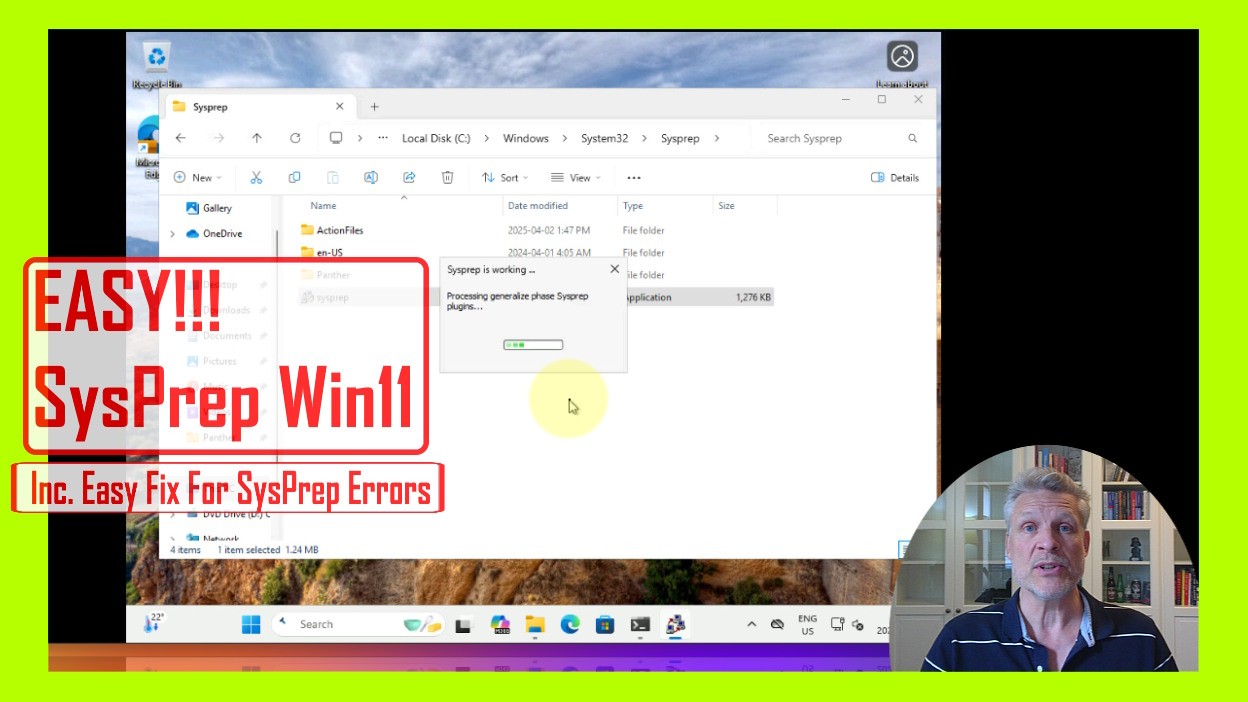 SOLVED: VIDEO: How To SysPrep a Customized Windows 11 Easily - Up & Running Inc - Tech How To's