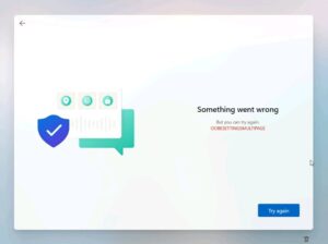 SOLVED: Windows 11 Mini-Setup Error - Something went wrong but you can try again ...