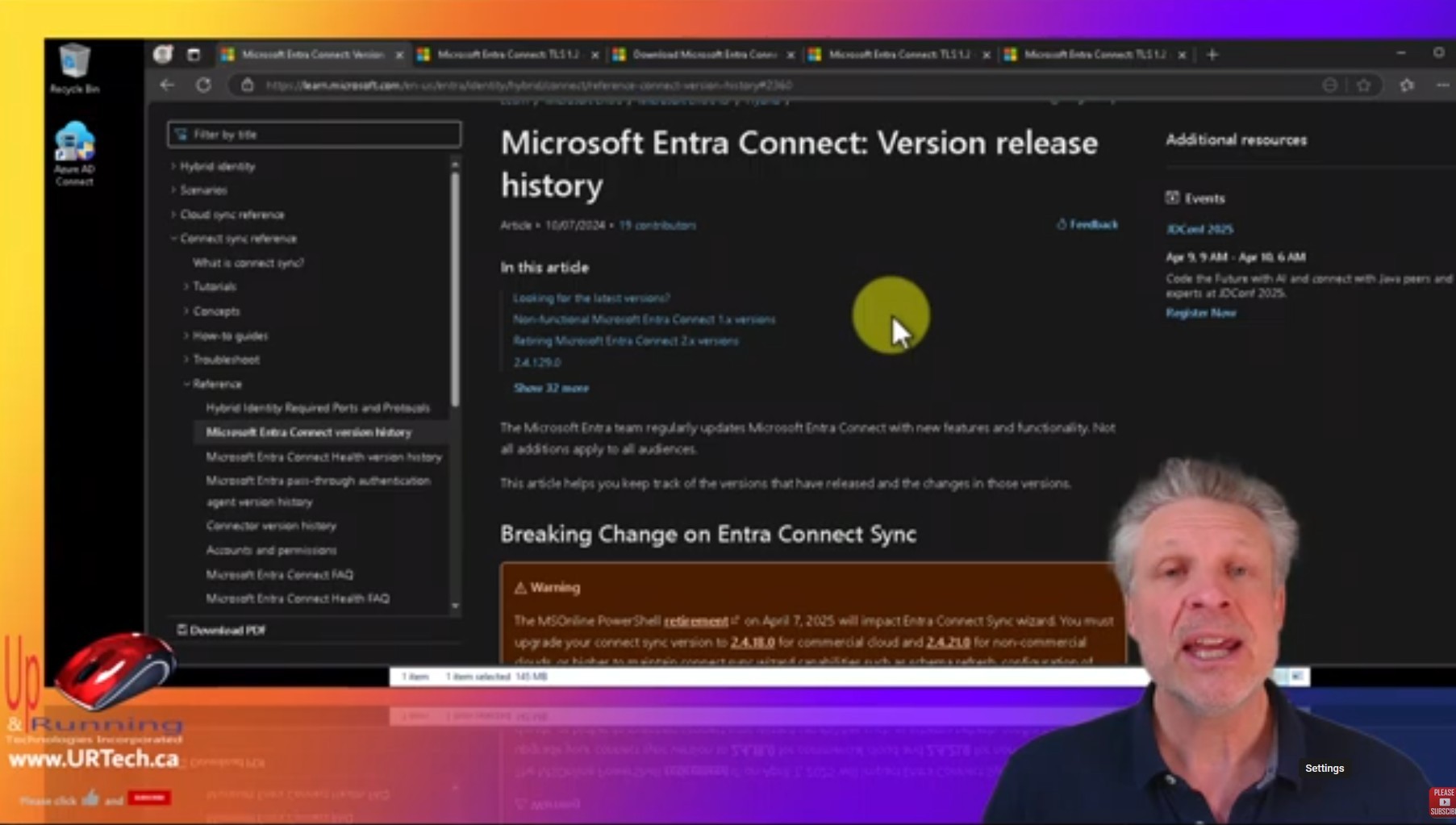 SOLVED: VIDEO: Upgrading Microsoft Entra Connect: A Step-by-Step Guide - Up & Running Inc - Tech ...