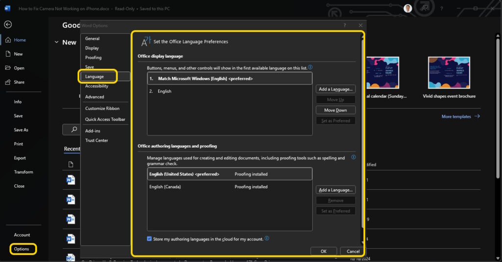SOLVED: How To Add / Change Your Language In Office 2013 2016 2019 and M365 - Up & Running Inc ...