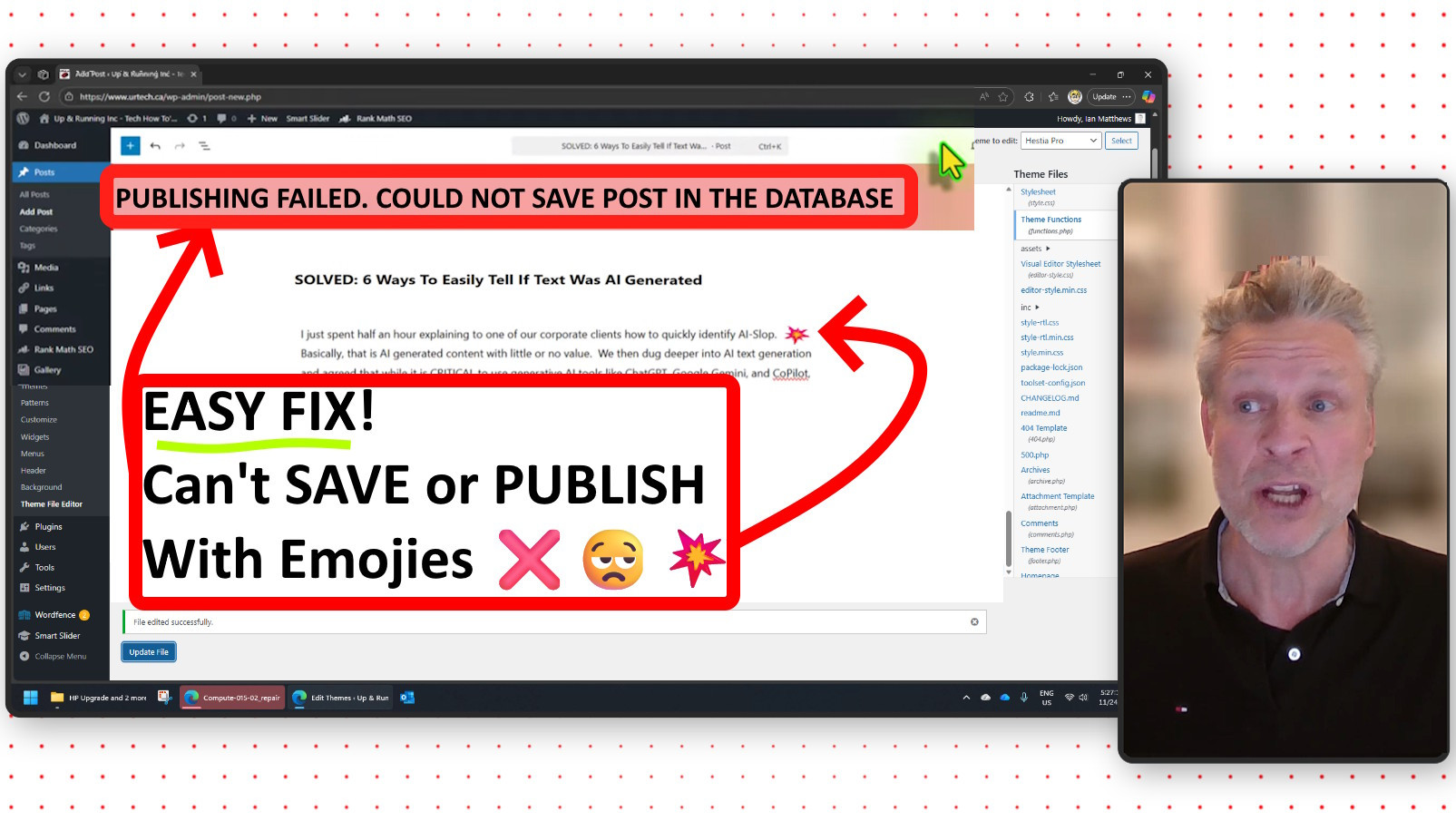 EASY FIX: WordPress Publishing Failed Could Not Update Post