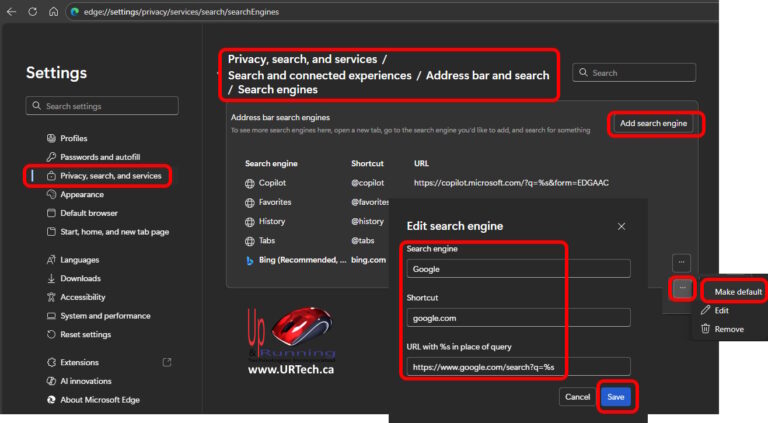 How To Add Google, DuckDuckGo, or Any Search Engines to Chrome / Edge